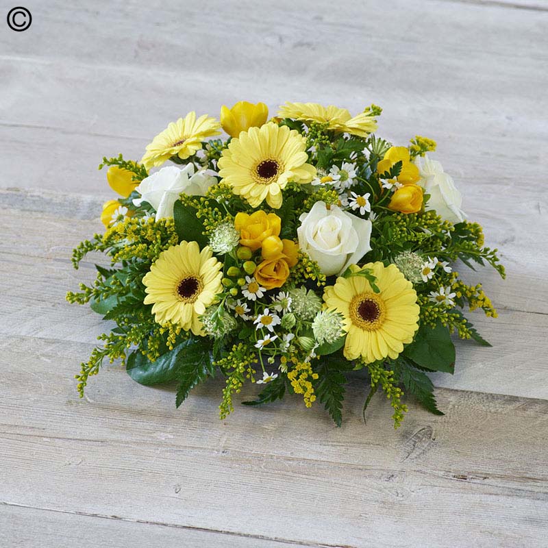 Scented Yellow Posy Standard – Sweeneys Florist